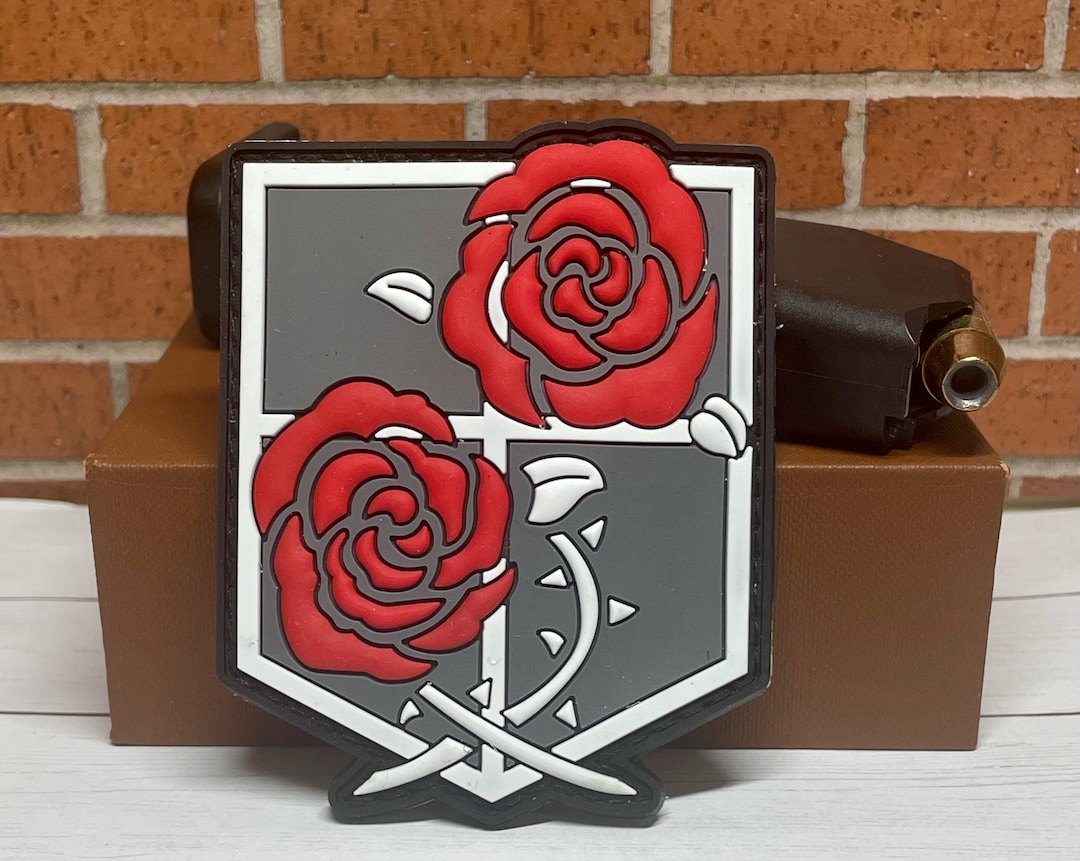 PVC Tactical Morale Patch - Attack on Titan Patch - Anime Rose Patch - Etsy
