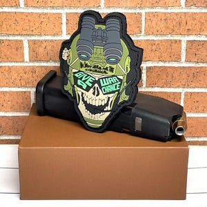Tactical Morale PVC Patch - Military Skull Patch - Army Gun War Patch ...