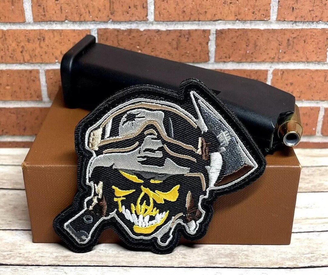 Skull Viking Patch - Tactical Morale Skull Military Patch - Embroidered Punisher Viking Axe ...