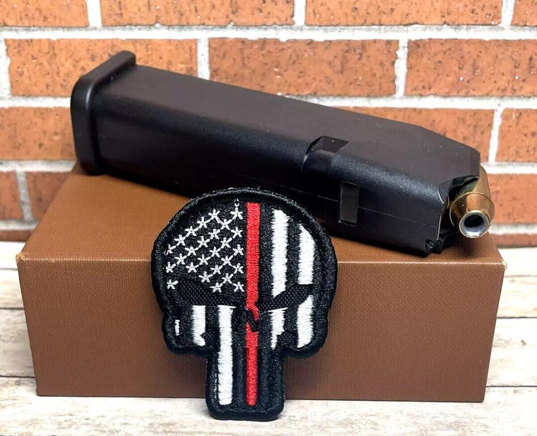 Punisher Patch - Tactical Morale Gun Thin Red Line Punisher Patch ...