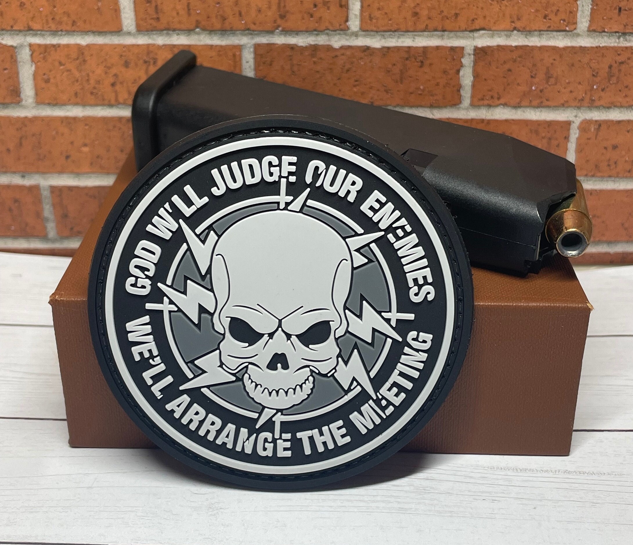 PVC Tactical Morale Patch Punisher Skull Patch God Will Judge Morale ...