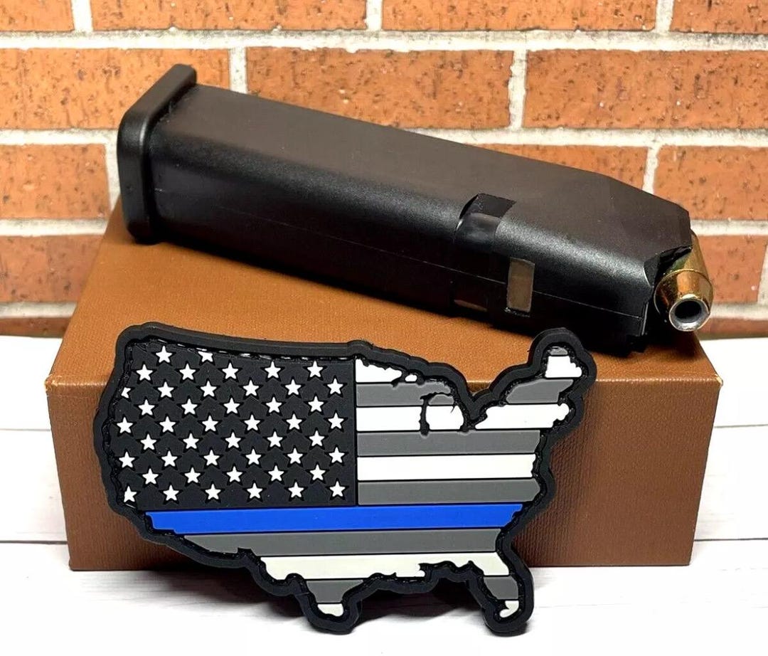 United States Map PVC Patch - Tactical Morale Police Thin Blue Line ...