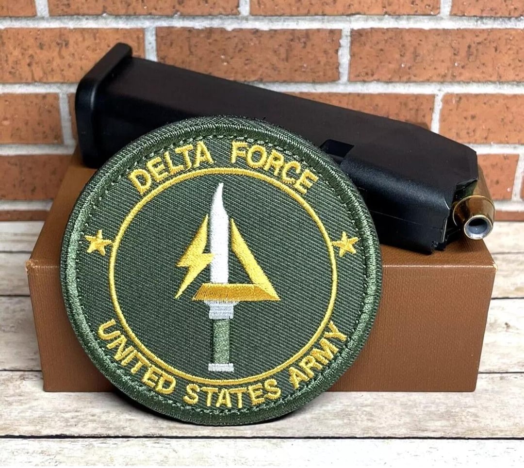 Delta Force Army Patch - Tactical Morale Patch - Embroidered Military Gun Patch - Etsy