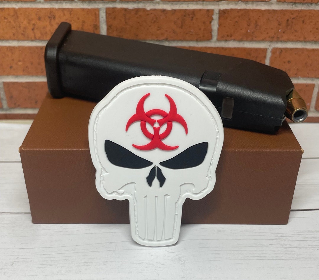 Punisher PVC Patch - Tactical Morale Gun Biohazard Punisher Patch - Skull Patch - Etsy