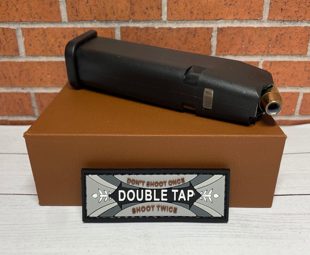 PVC Tactical Patch Double Tap PVC Gun Patch Tactical Morale Special ...