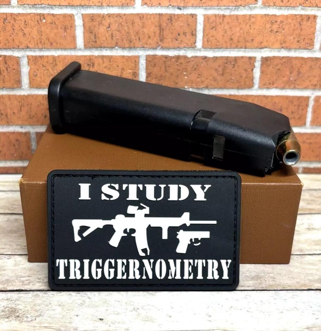 PVC Tactical Patch - I Study Triggernometry Patch - Morale Gun Rifle Glock Patch - Etsy