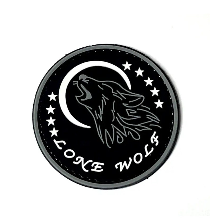 Tactical Lone Wolf Patch, PVC Wolf Morale Military Rubber Gun PVC Patch Hook Backed - Etsy
