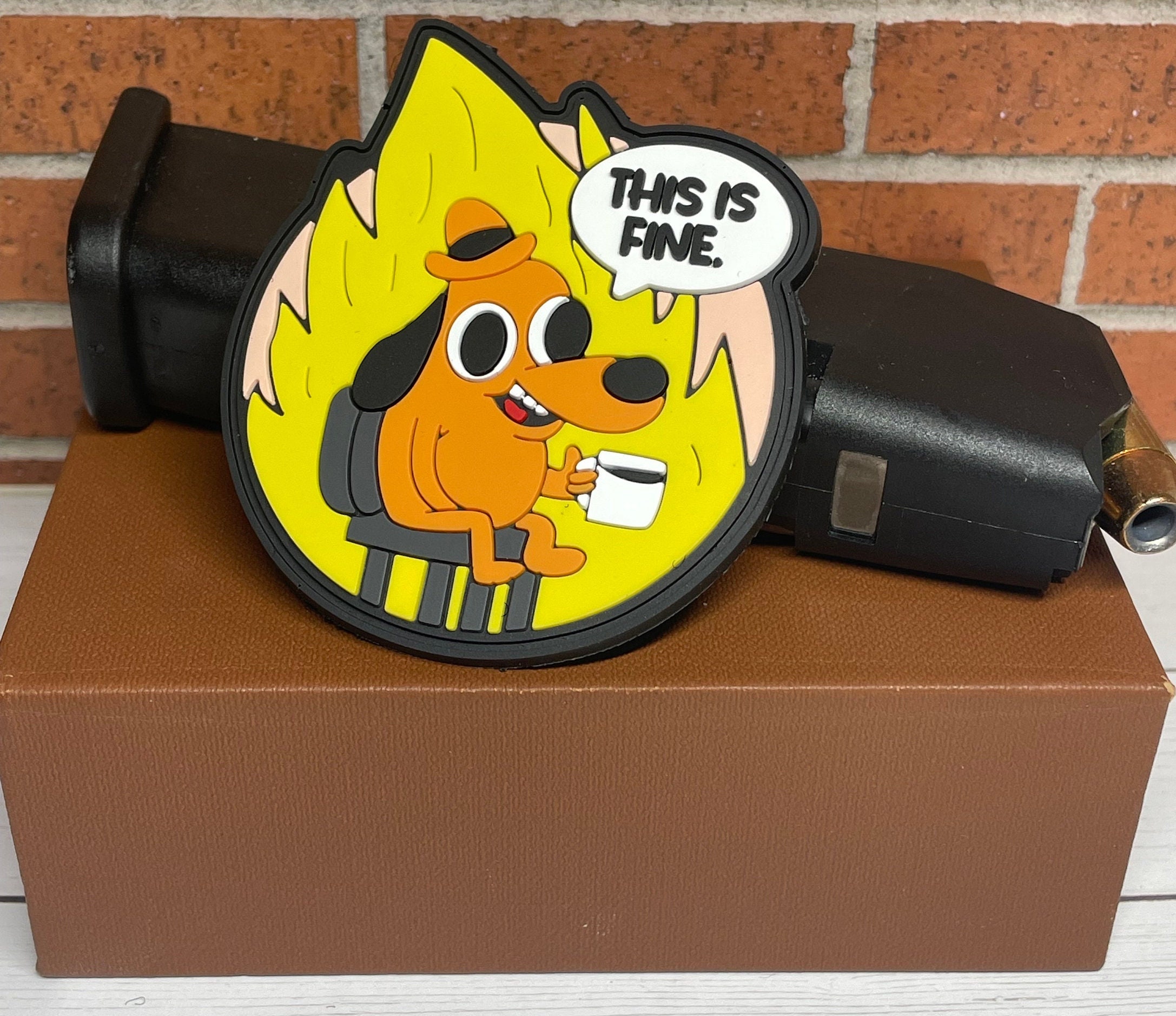 PVC Tactical Patch This is Fine Patch Morale Gun Funny Patch Hook Loop - Etsy