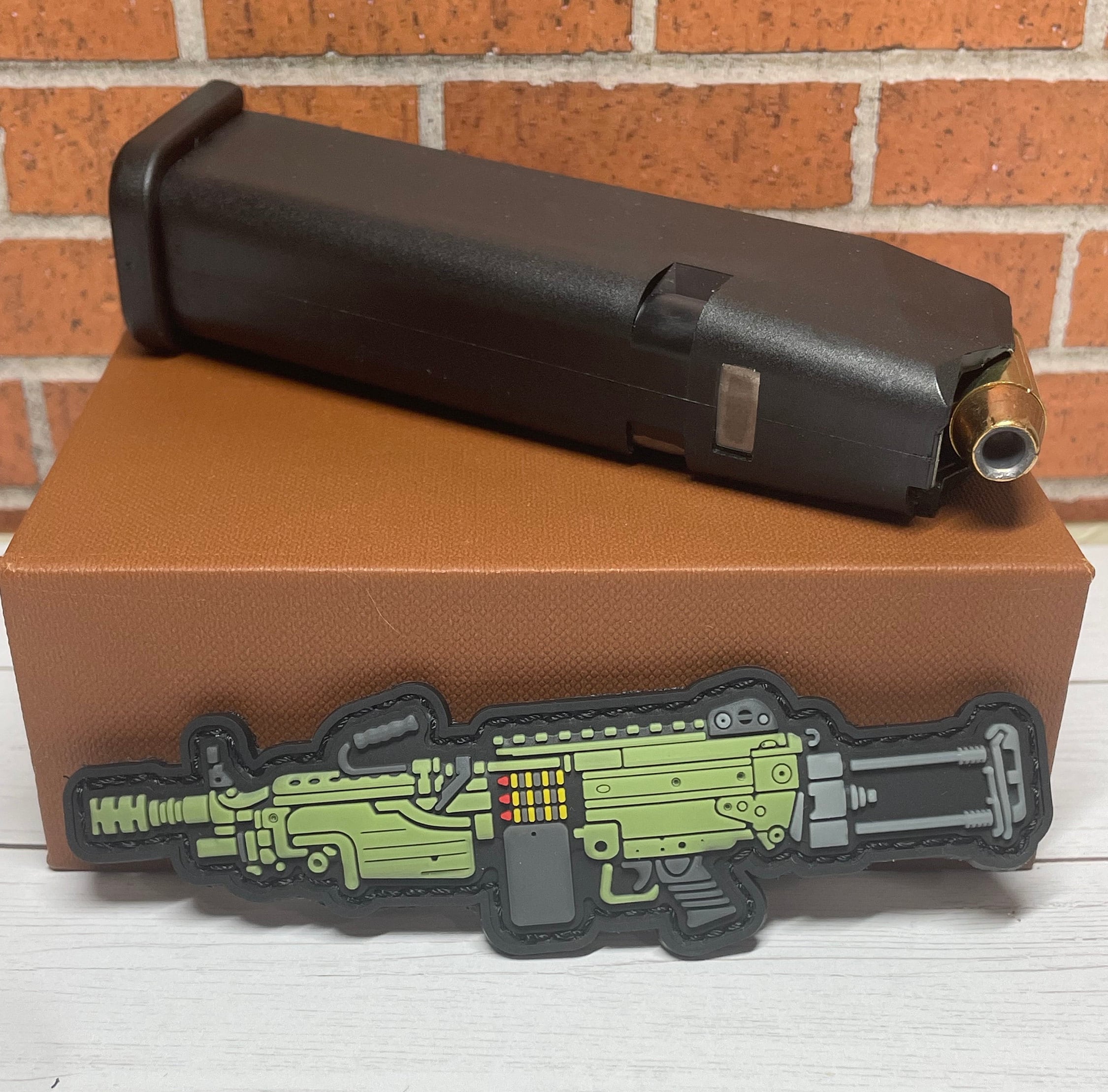 Tactical Machine Gun Patch PVC Morale Patch Military Hook Backed Patch ...