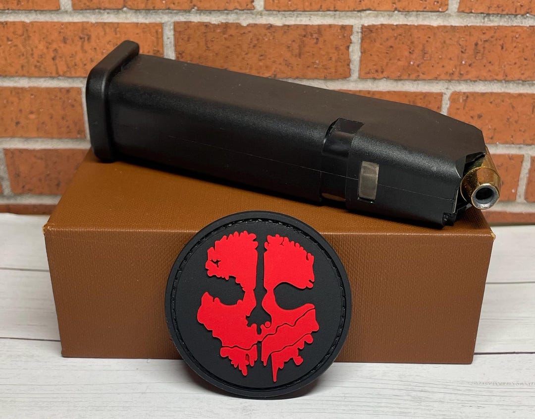 PVC Tactical Morale Patch - Red Ghost Skull Call of Duty Patch - Ghost ...