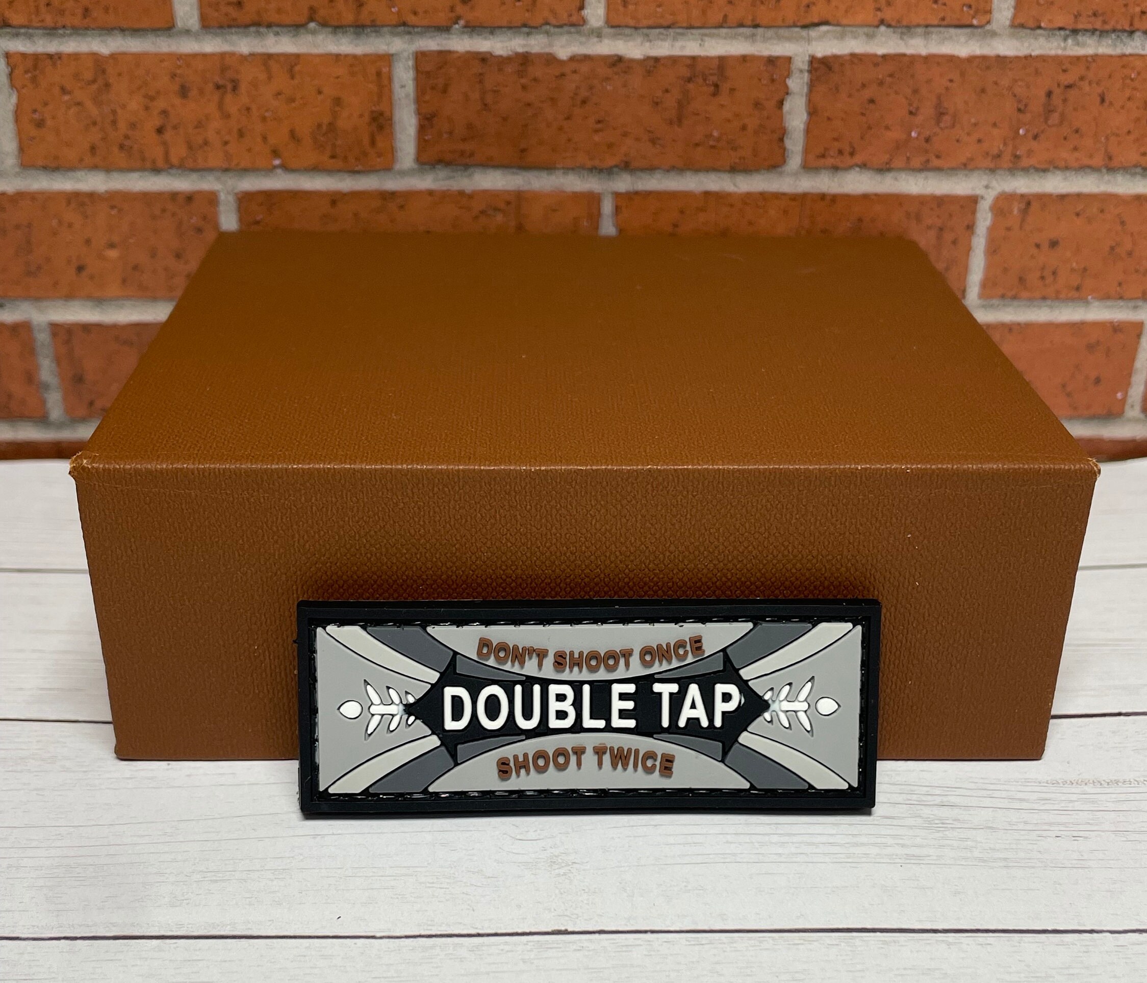 PVC Tactical Patch Double Tap PVC Gun Patch Tactical Morale Special ...