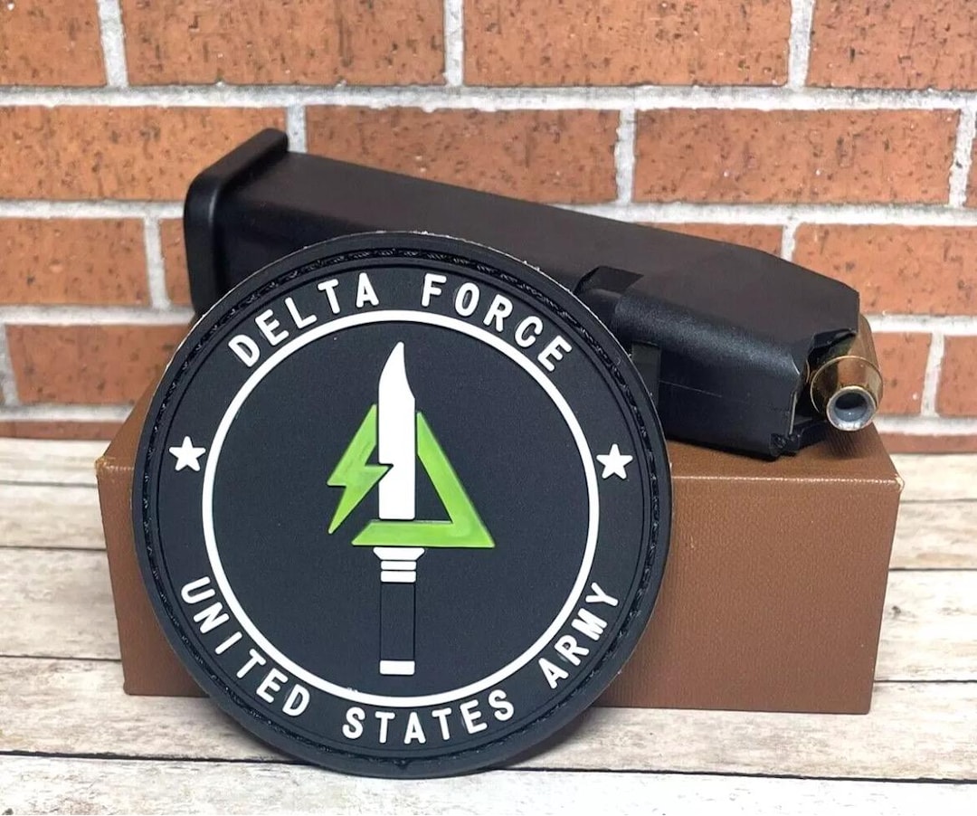 PVC Tactical Patch - Delta Force Patch - Military Morale Gun Army Patch ...
