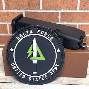 PVC Tactical Patch - Delta Force Patch - Military Morale Gun Army Patch ...
