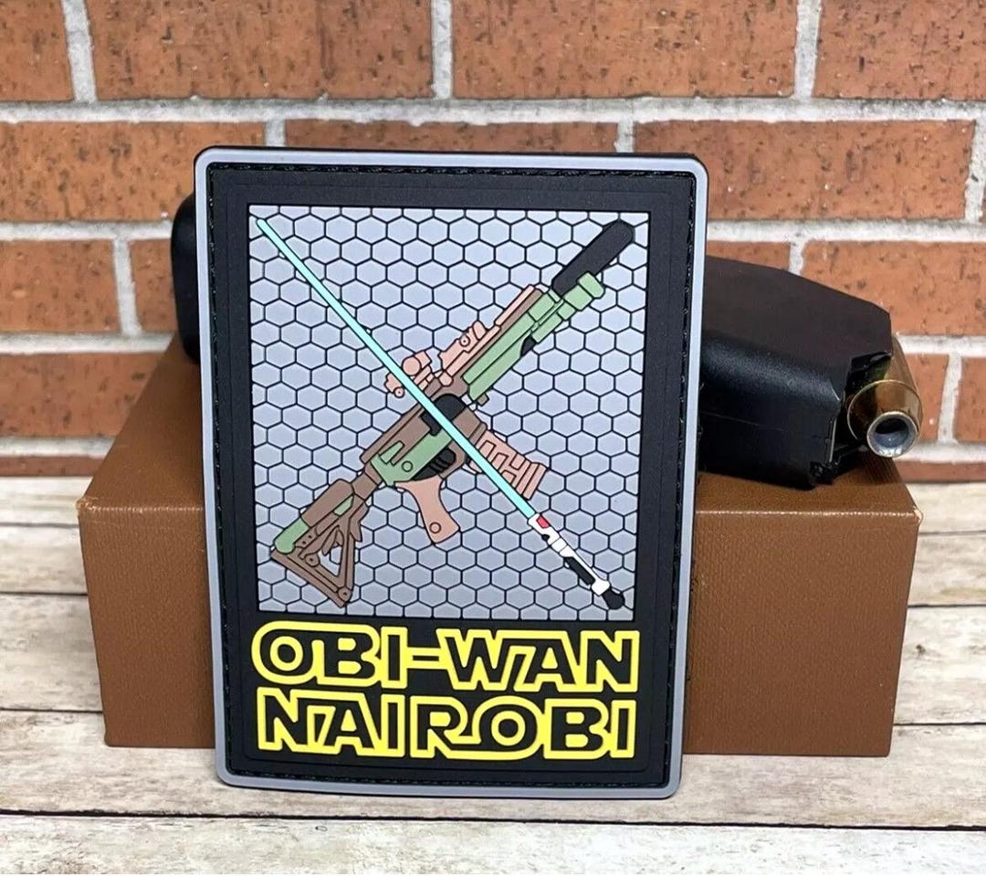 PVC Tactical Patch Obi-wan Nairobi Patch Morale Gun Assault Rifle Patch ...