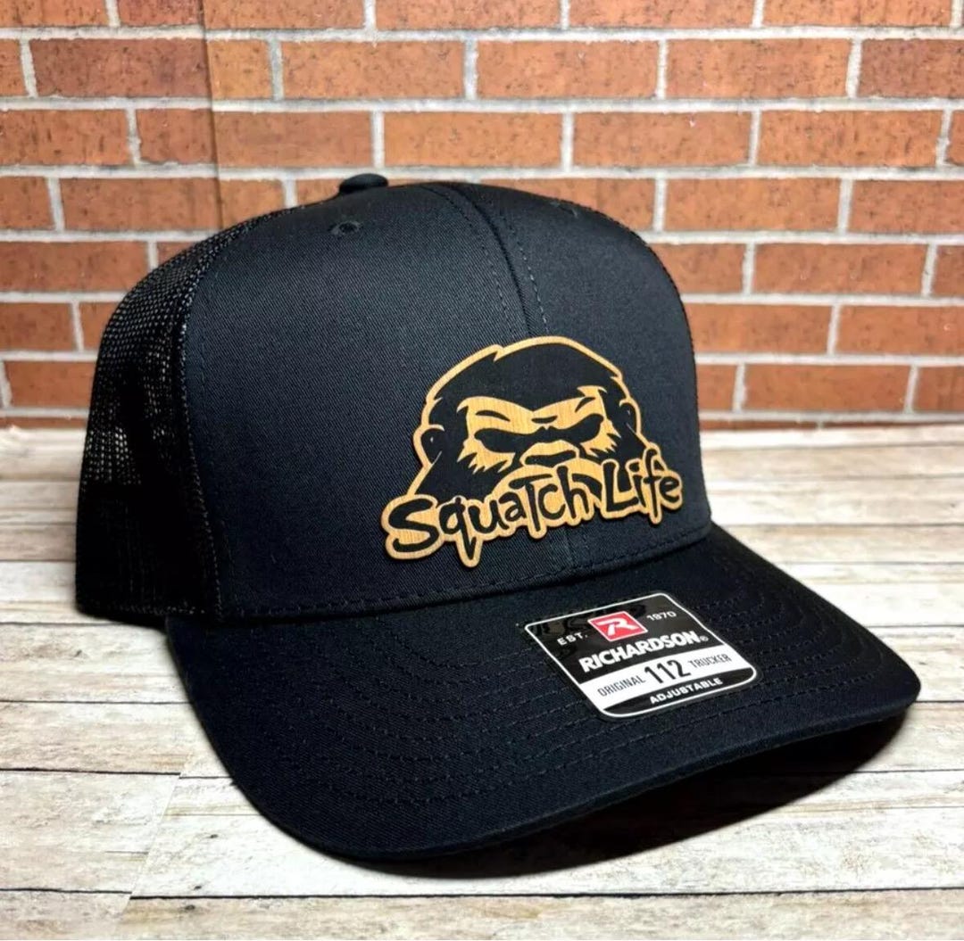Richardson 112 Squatch Life Hat - Bigfoot Sasquatch Custom Leatherette ...
