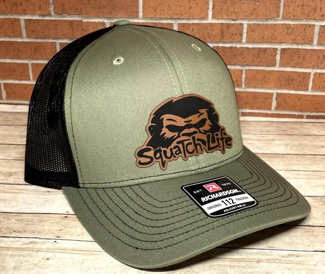Richardson 112 Squatch Life Hat - Bigfoot Sasquatch Custom Leatherette ...