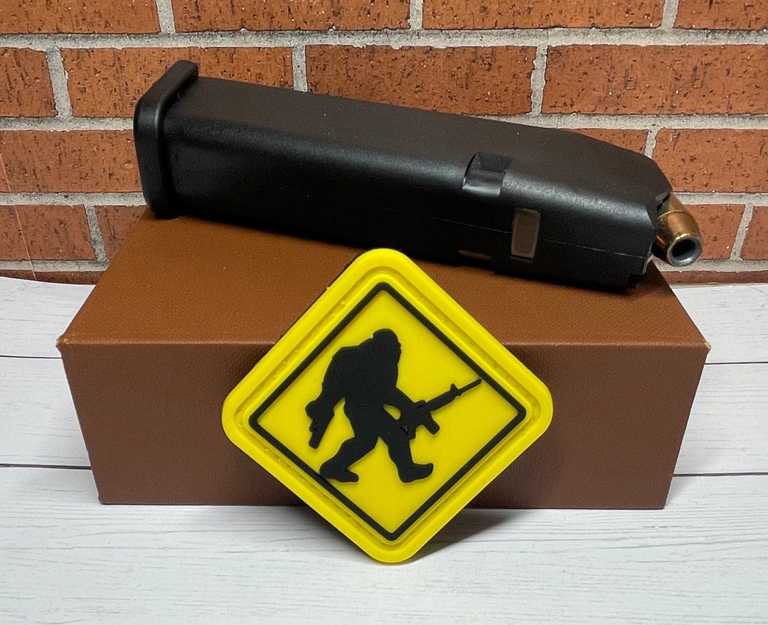 Bigfoot Crossing Tactical Patch Sasquatch Tactical Morale PVC Gun Patch ...