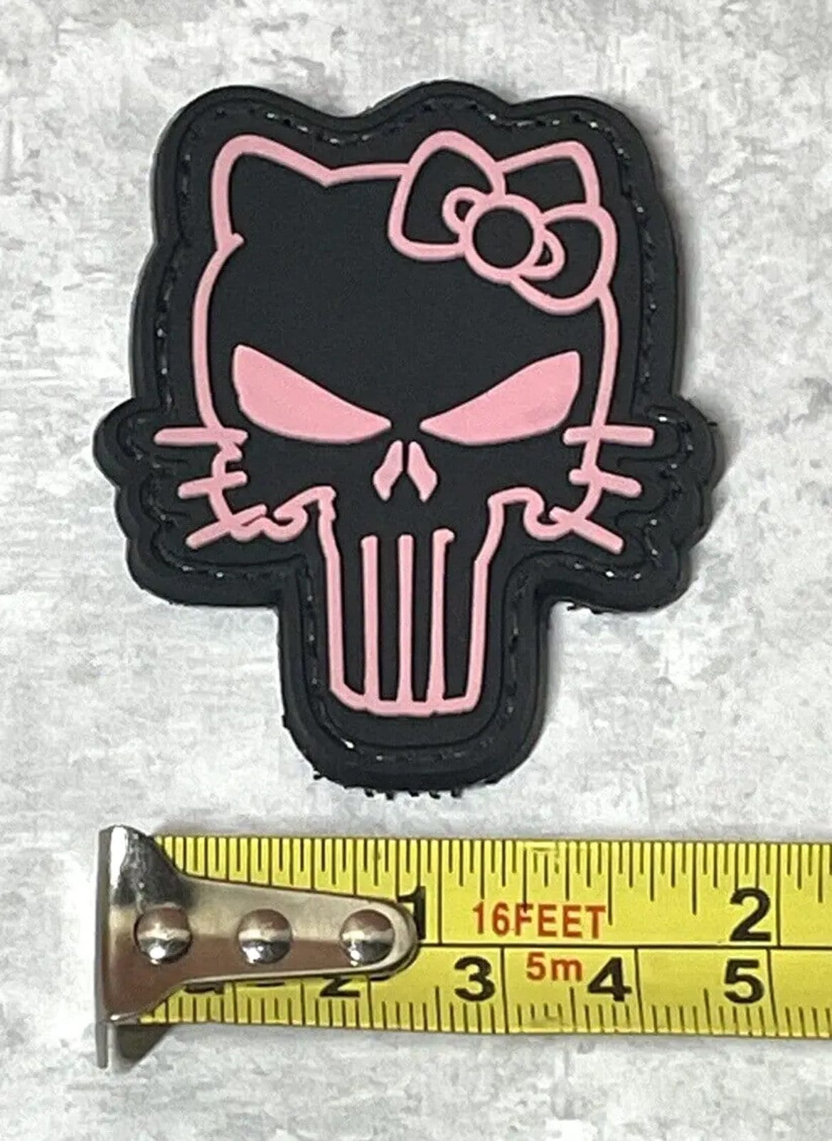 Tactical Punisher Kitty Gun PVC Patch Morale Rubber Warrior Skull Kitty ...