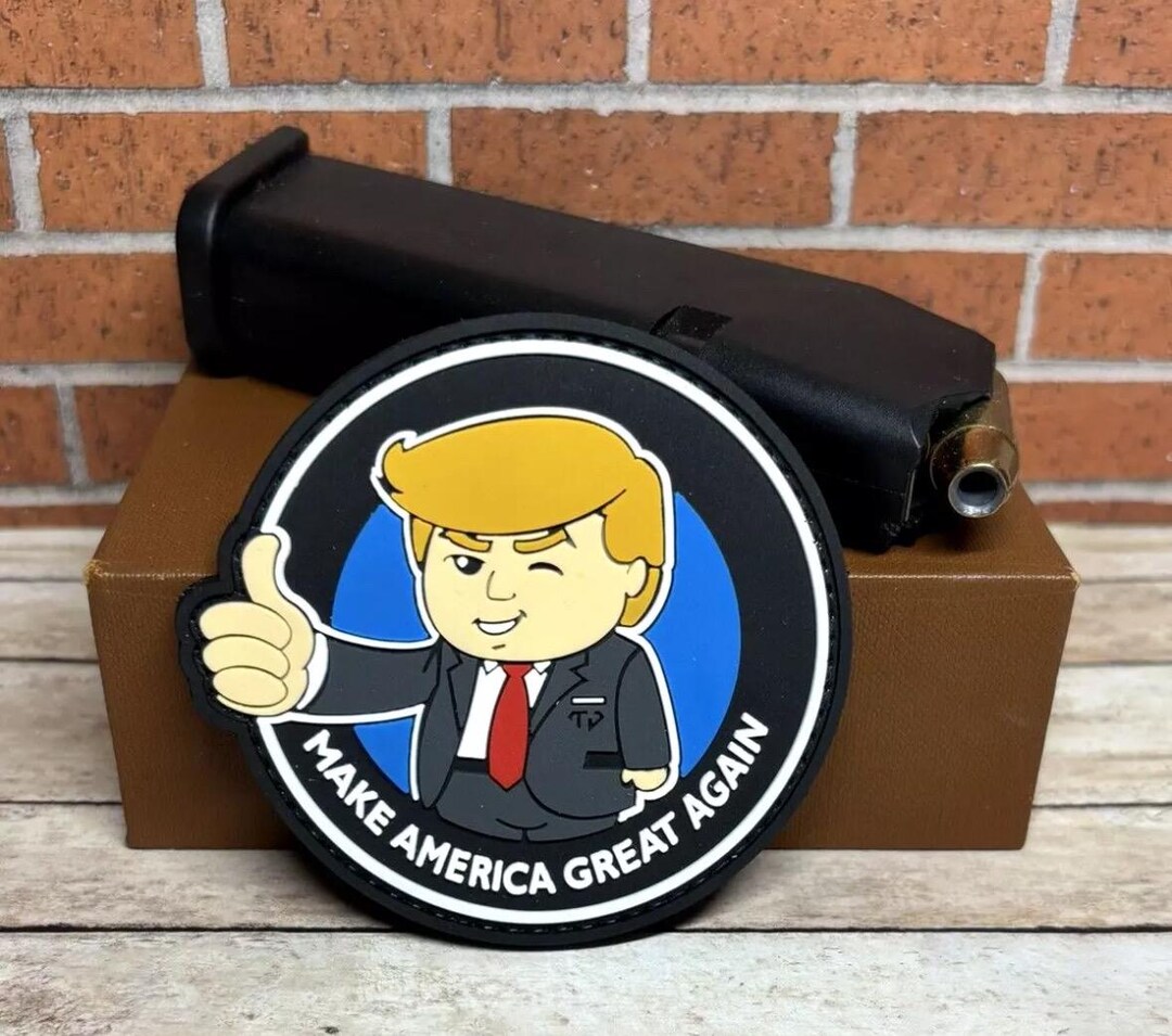 PVC Tactical Morale Patch - Maga Trump Patch - Make America Great Again ...