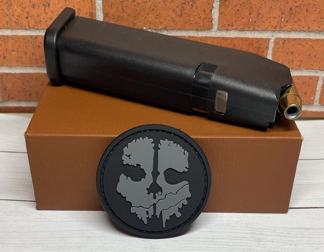 PVC Tactical Morale Patch Gray Ghost Skull Call of Duty Patch Ghost Gun Patch - Etsy