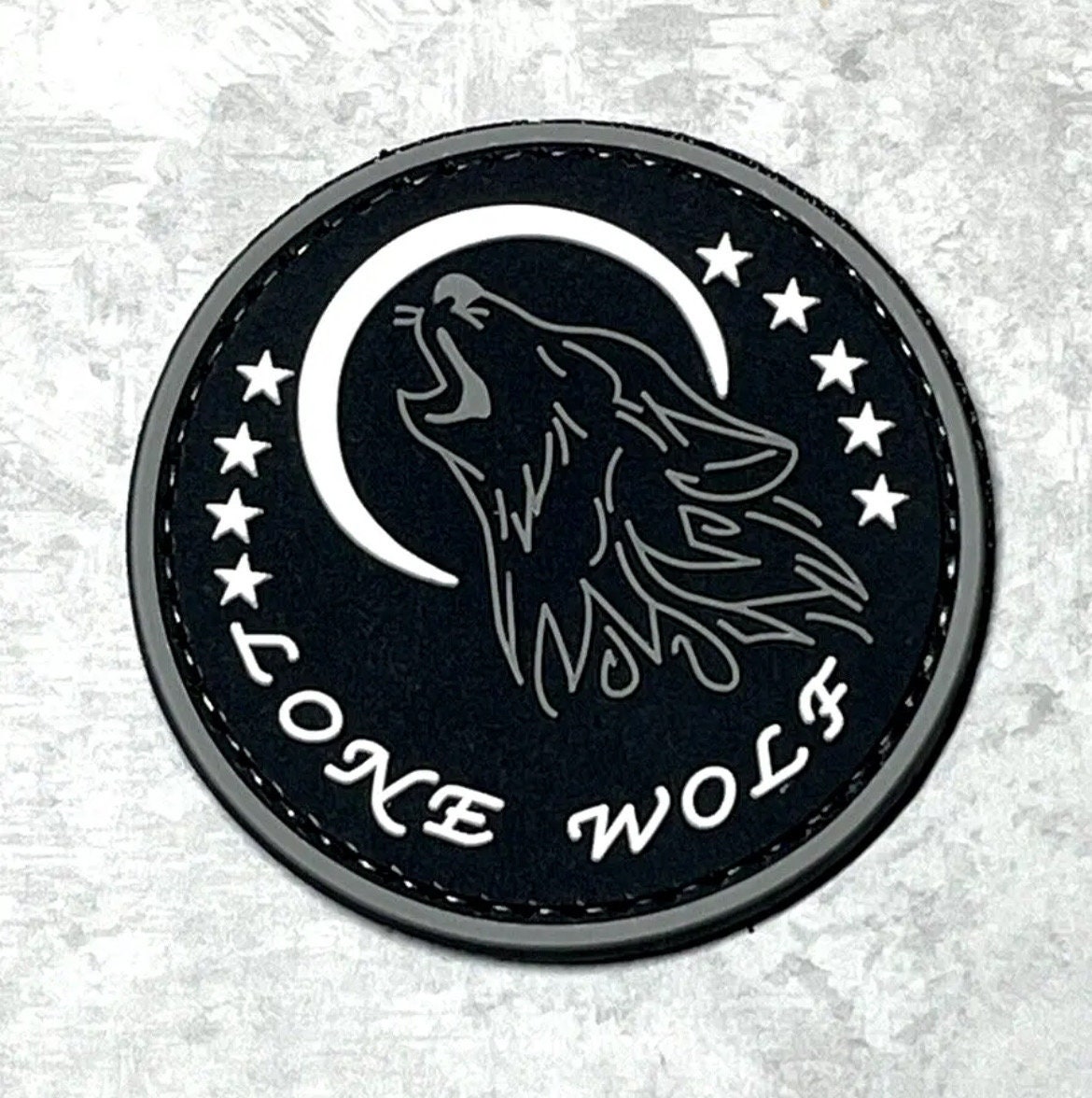 Tactical Lone Wolf Patch, PVC Wolf Morale Military Rubber Gun PVC Patch Hook Backed - Etsy