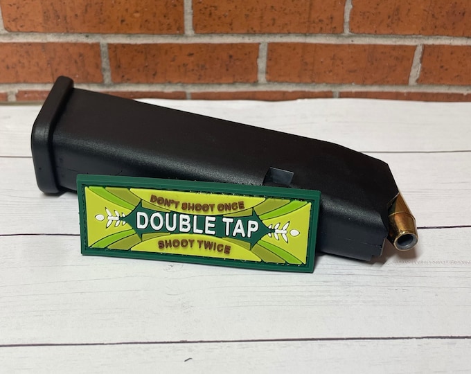 Double Tap PVC Gun Patch - Tactical Morale Special Forces Rubber Patch ...