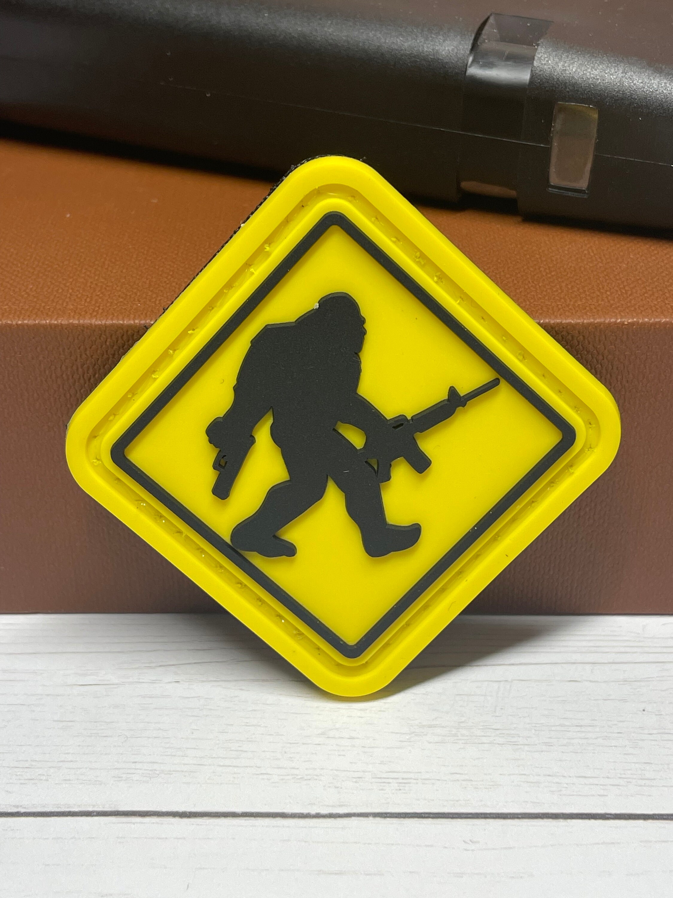 Bigfoot Crossing Tactical Patch Sasquatch Tactical Morale PVC Gun Patch ...