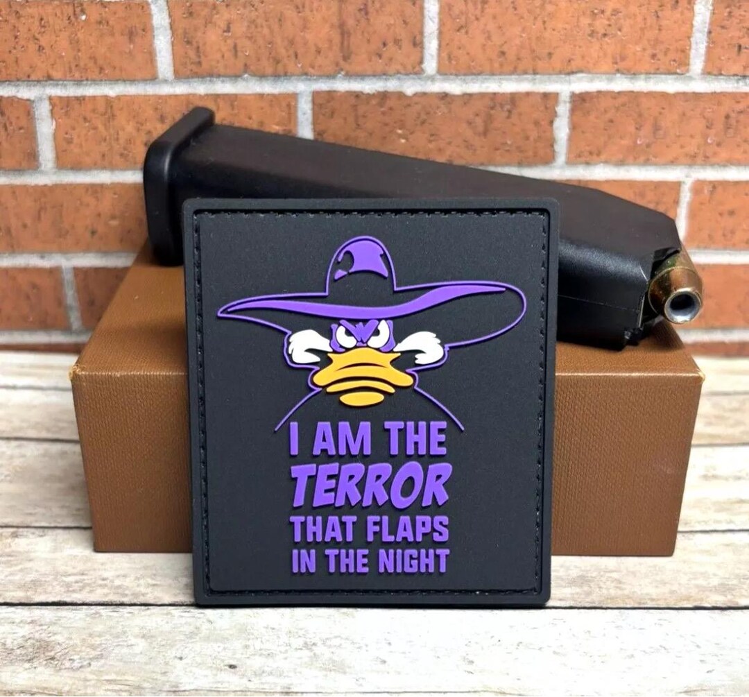 PVC Tactical Patch - Dark Duck Patch - Morale Gun Duck Patch - Hook ...