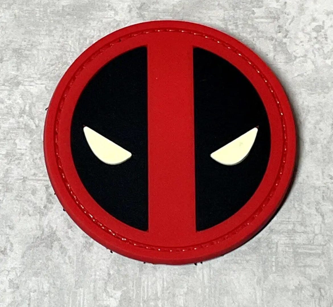 Deadpool PVC Patch Tactical Morale Gun Glow in Dark Eyes Superhero ...