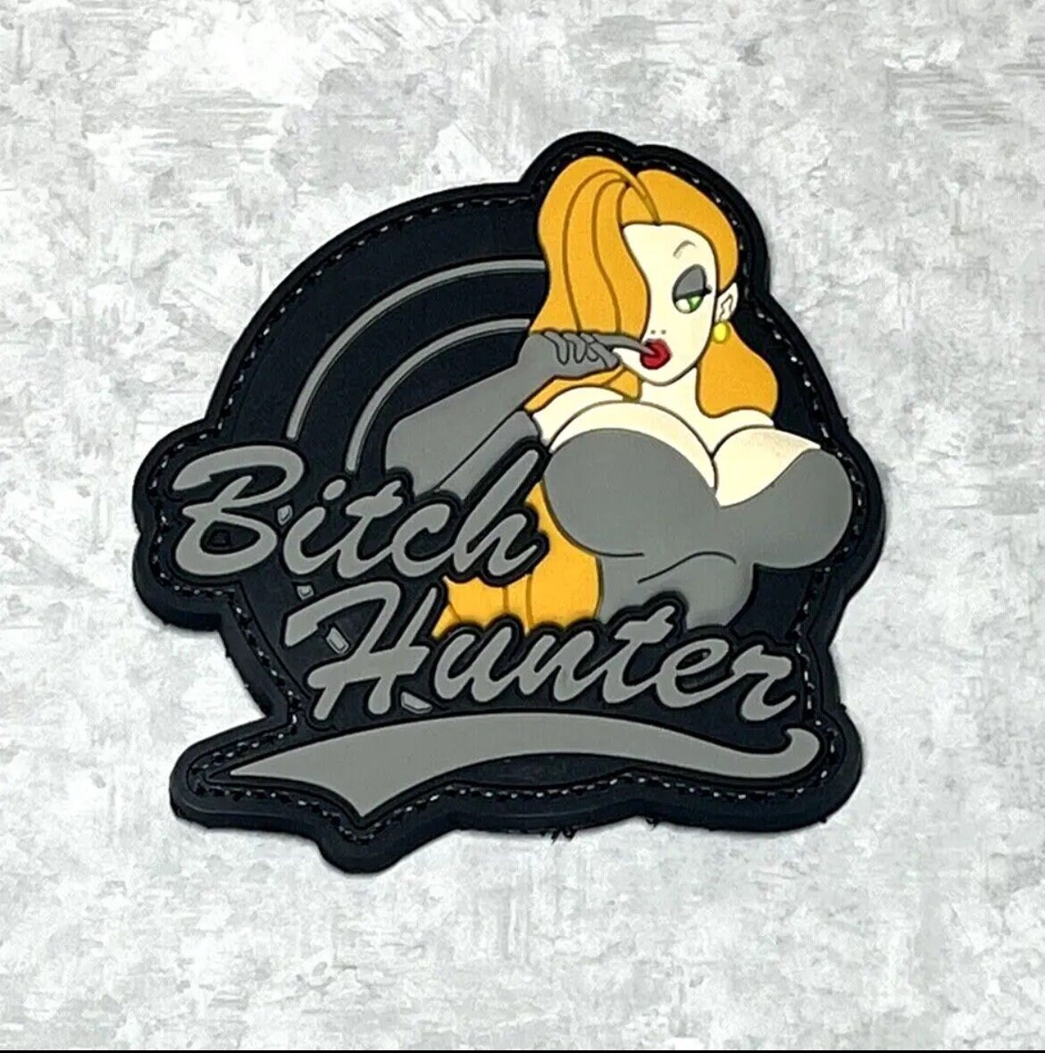 3D Bitch Hunter PVC Patch Tactical Morale Hook Backed Rubber Gun Patch - Etsy