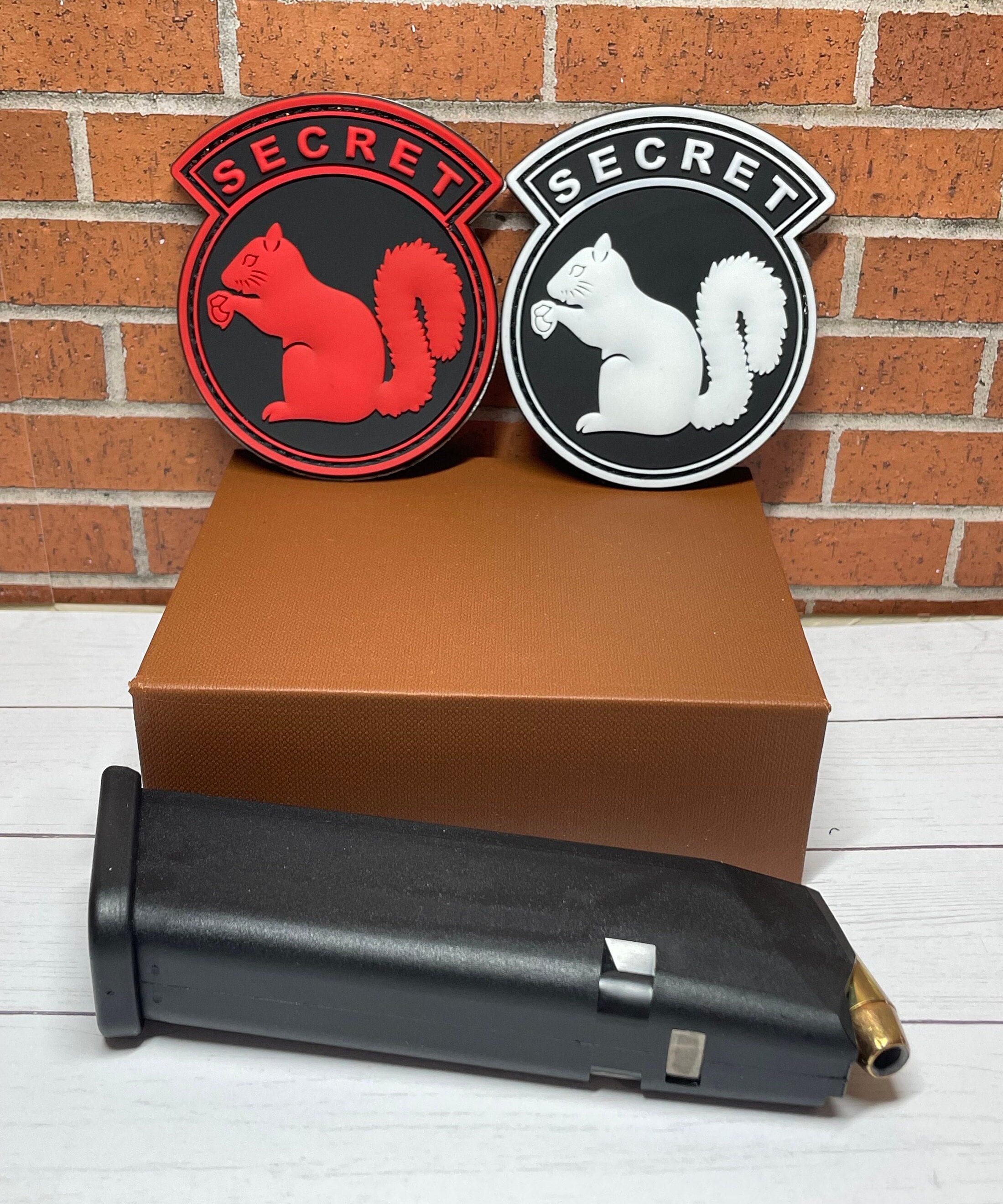 Top Secret Squirrel PVC Patch Black Ops Morale Rubber Tactical Patch ...