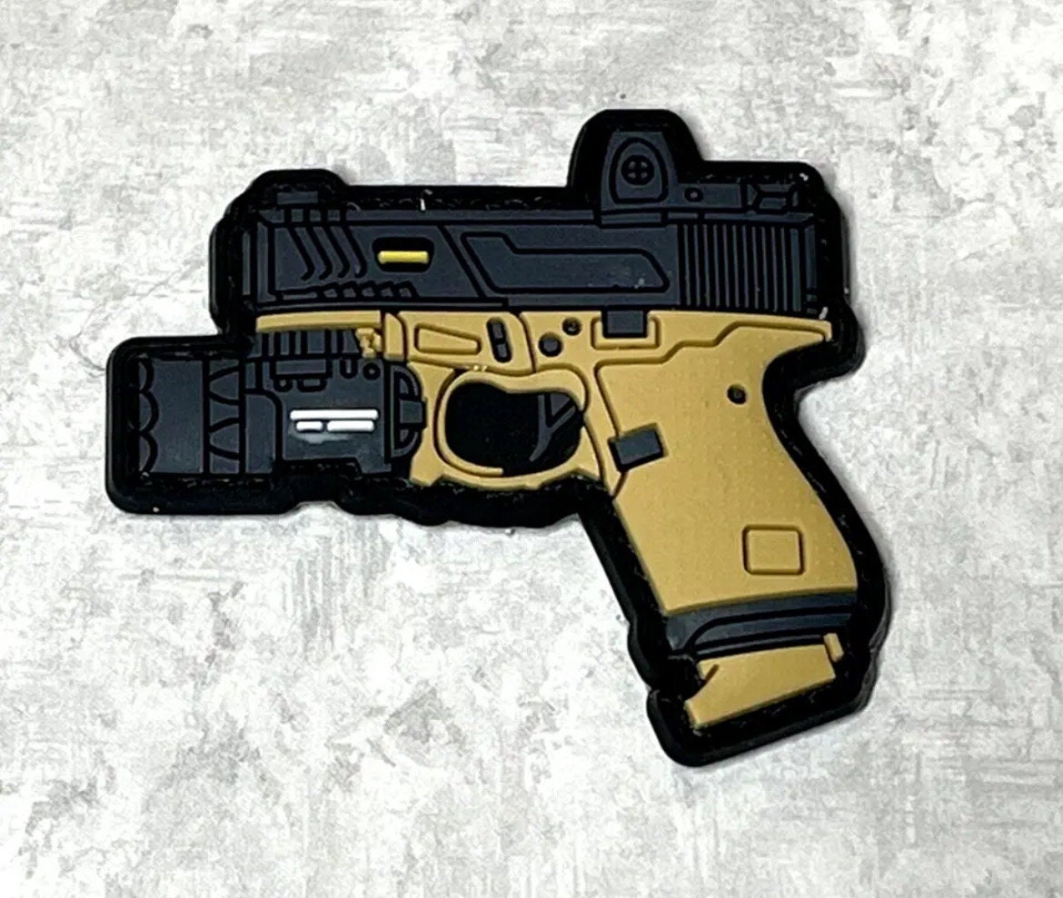 Glock PVC Gun Patch - Tactical Morale Military Pistol Patch - Handgun ...