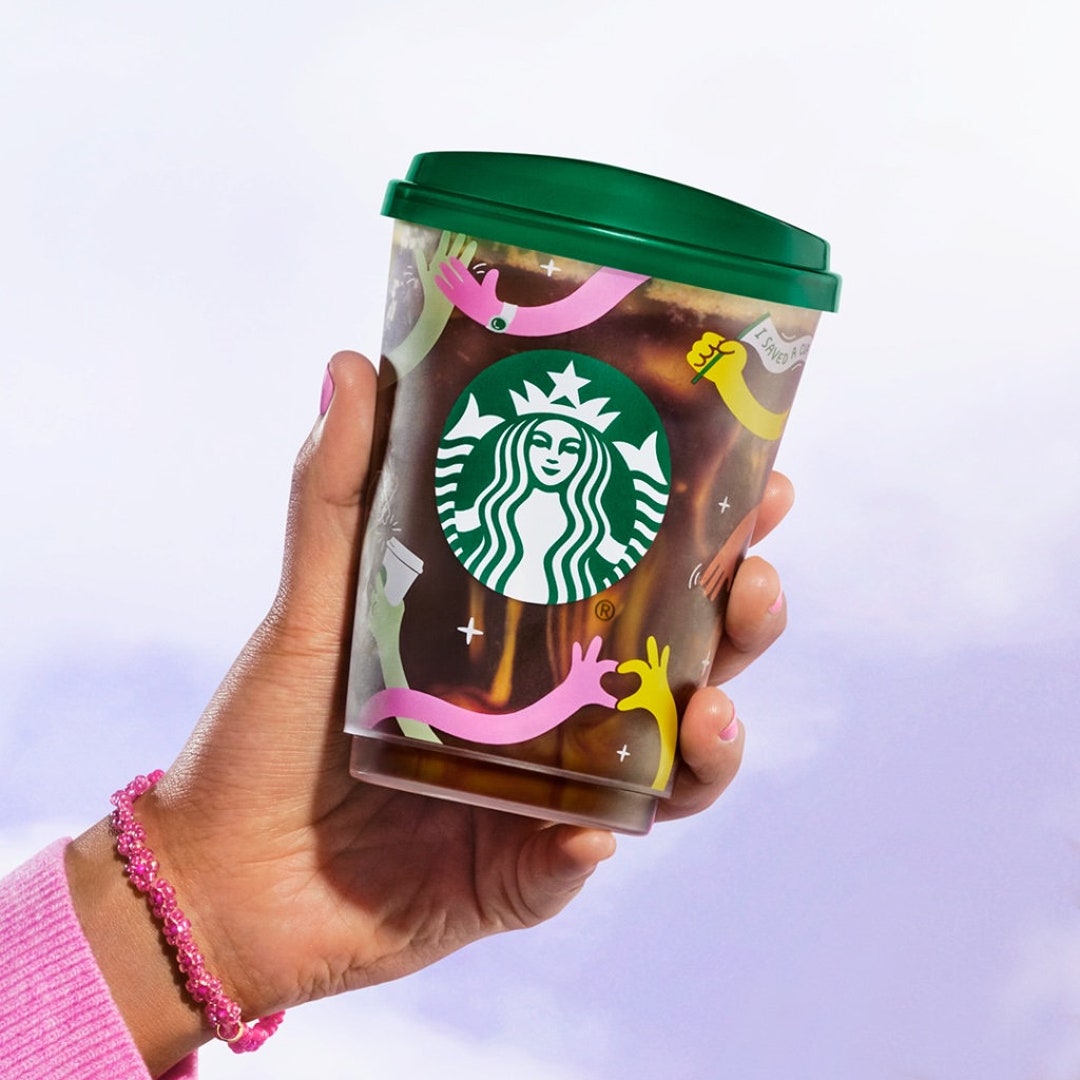 Starbucks Earth Day Cup limited Edition Grande 16oz/473ml Reusable ...