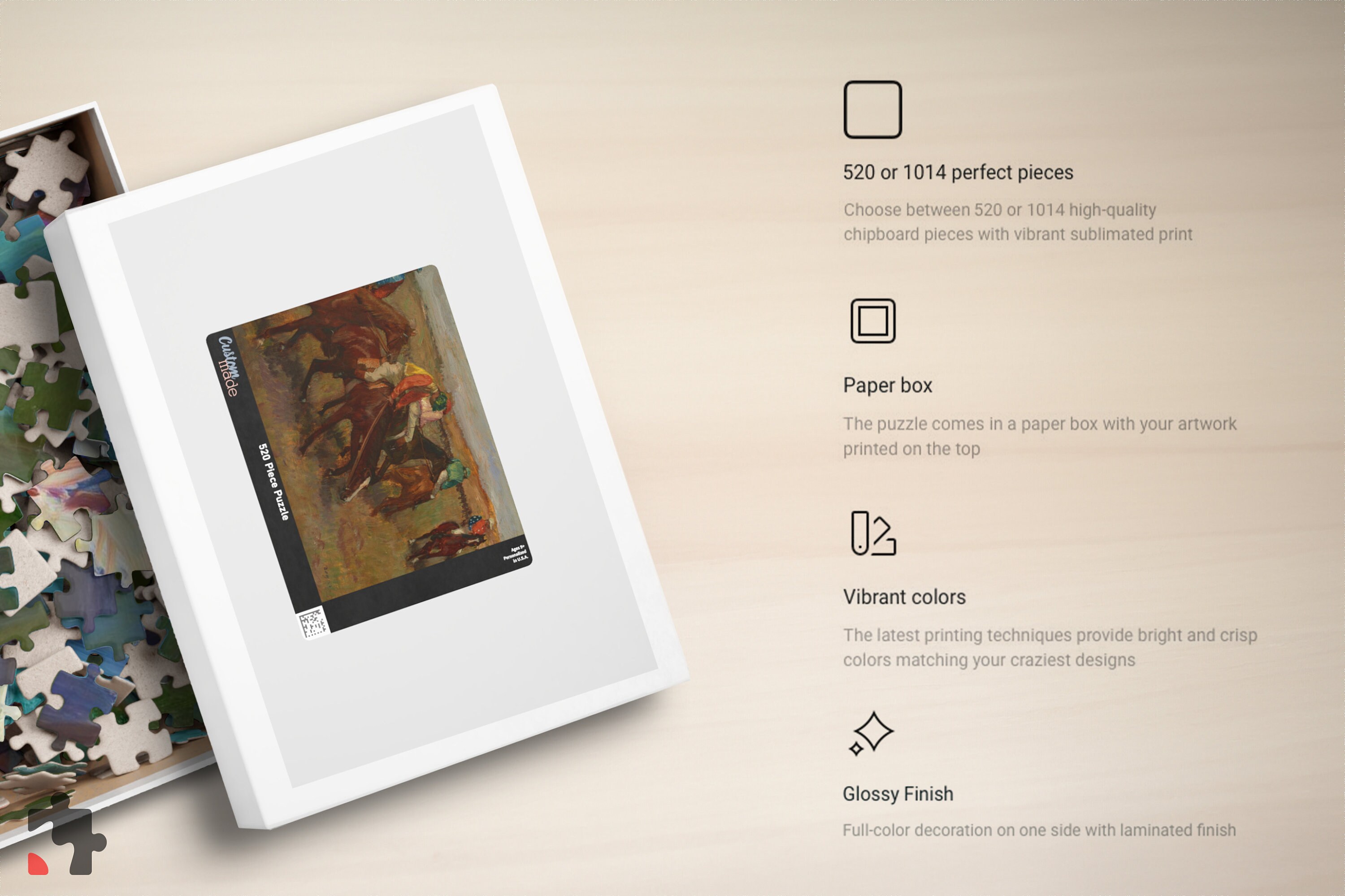 Degas 'before the Race' Art Puzzle, 1000 Pieces Horse Racing Puzzles ...