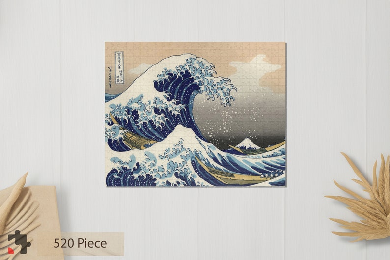 Hokusai 'the Great Wave off Kanagawa' Puzzle, Iconic Japanese Artwork ...