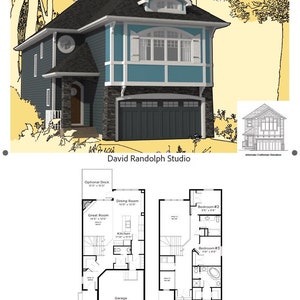 Craftsman Home Plan Concept Collection, Two Story Front Garage Homes ...