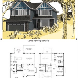 Craftsman Home Plan Concept Collection, Two Story Front Garage Homes ...