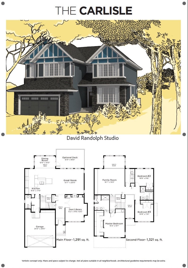 Craftsman Home Plan Concept Collection, Two Story Front Garage Homes ...
