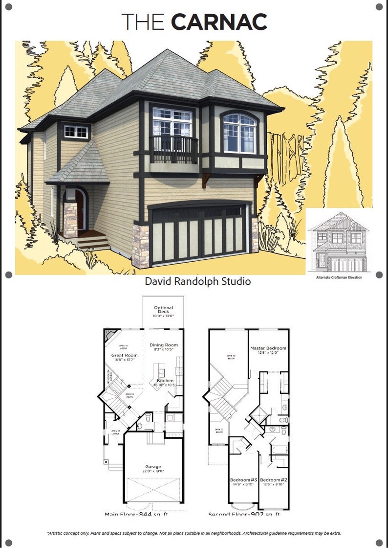Craftsman Home Plan Concept Collection, Two Story Front Garage Homes ...