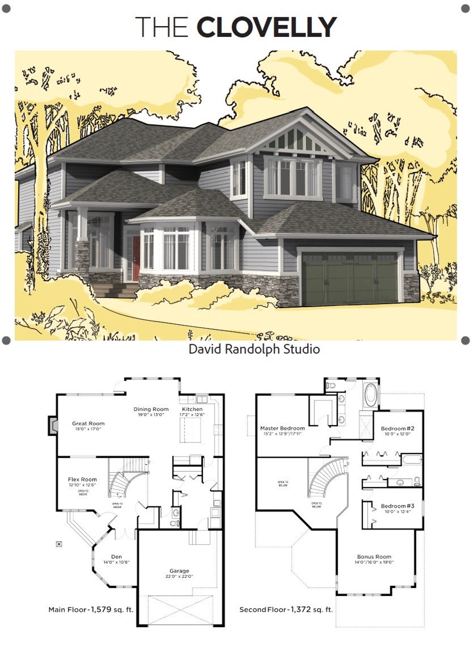 Craftsman Home Plan Concept Collection, Two Story Front Garage Homes ...