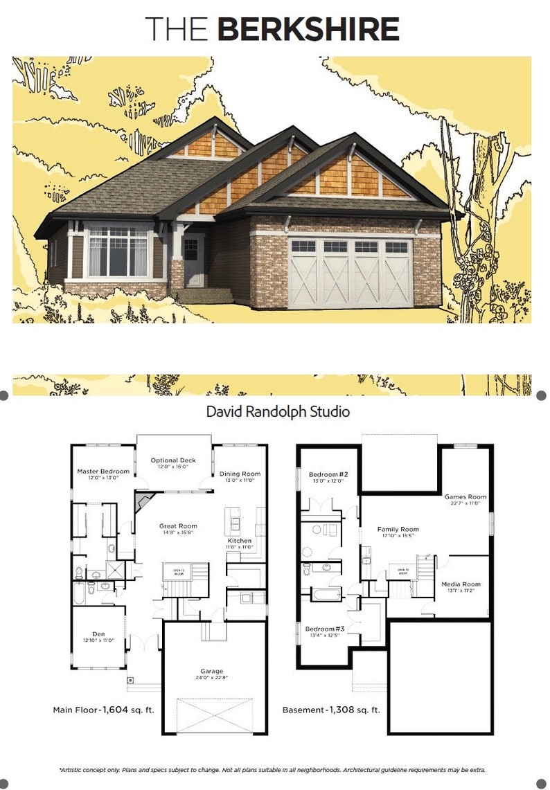 Craftsman Home Plan Concept Collection, Two Story Front Garage Homes ...