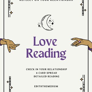 Relationship Check in Reading - Love Reading - 8 Card Spread - Etsy