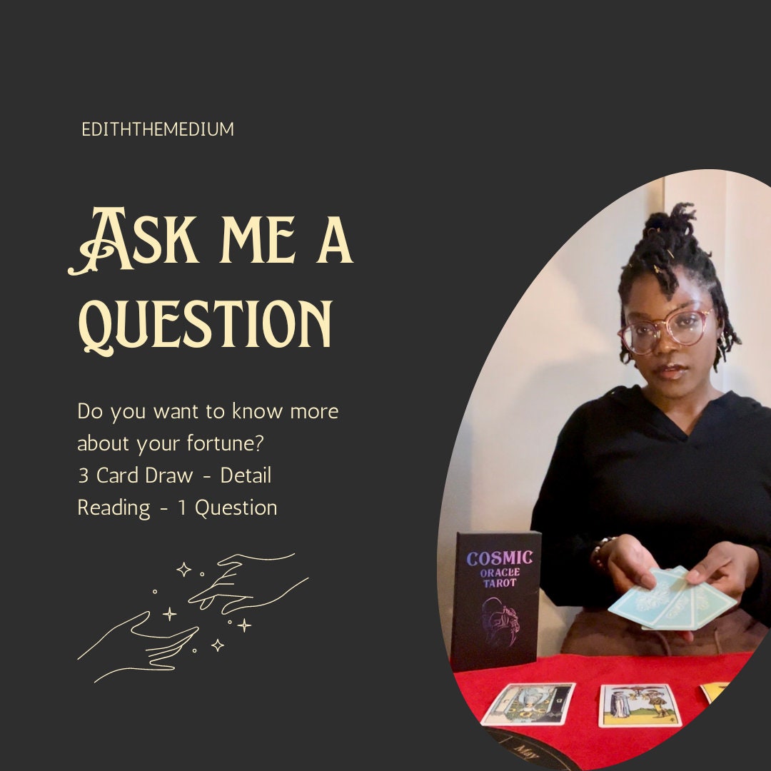 One Question Reading - 3 Card Spread - Etsy