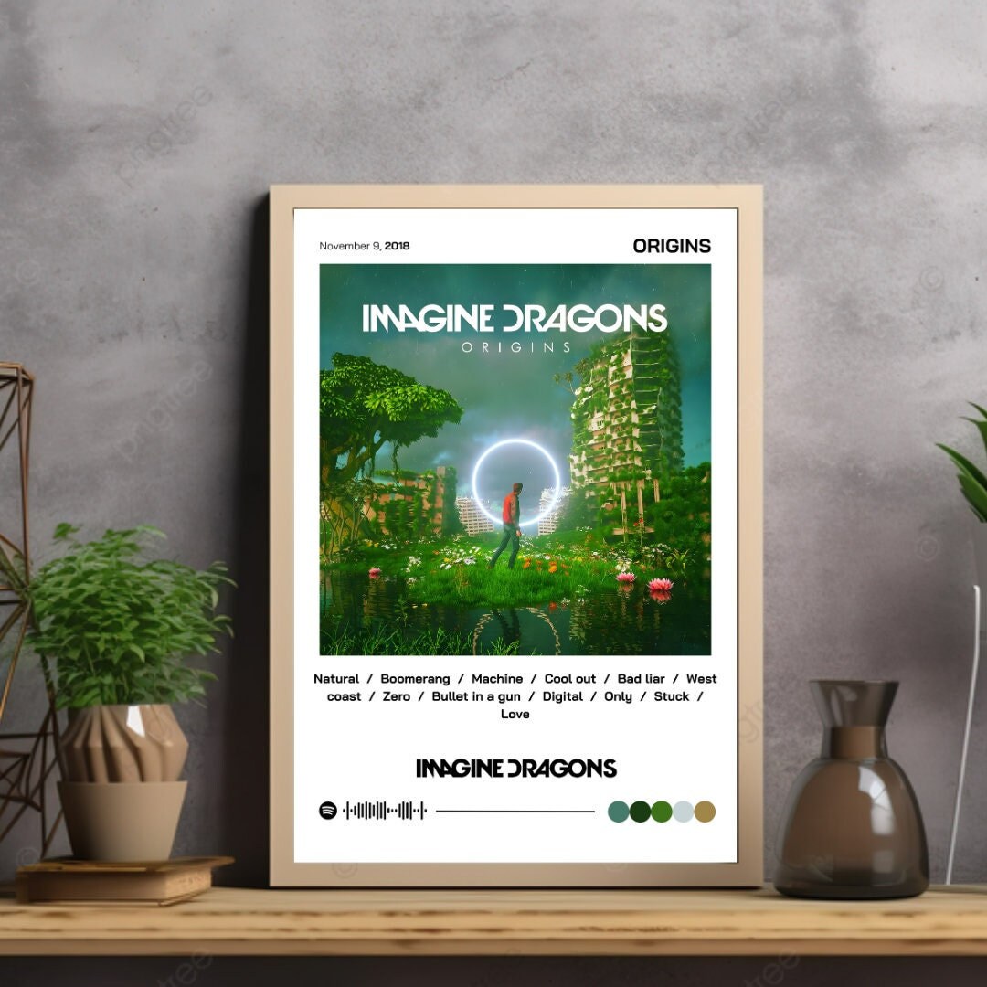 Imagine Dragons, Origins, Album Poster, Digital Print, Pop Punk Wall ...