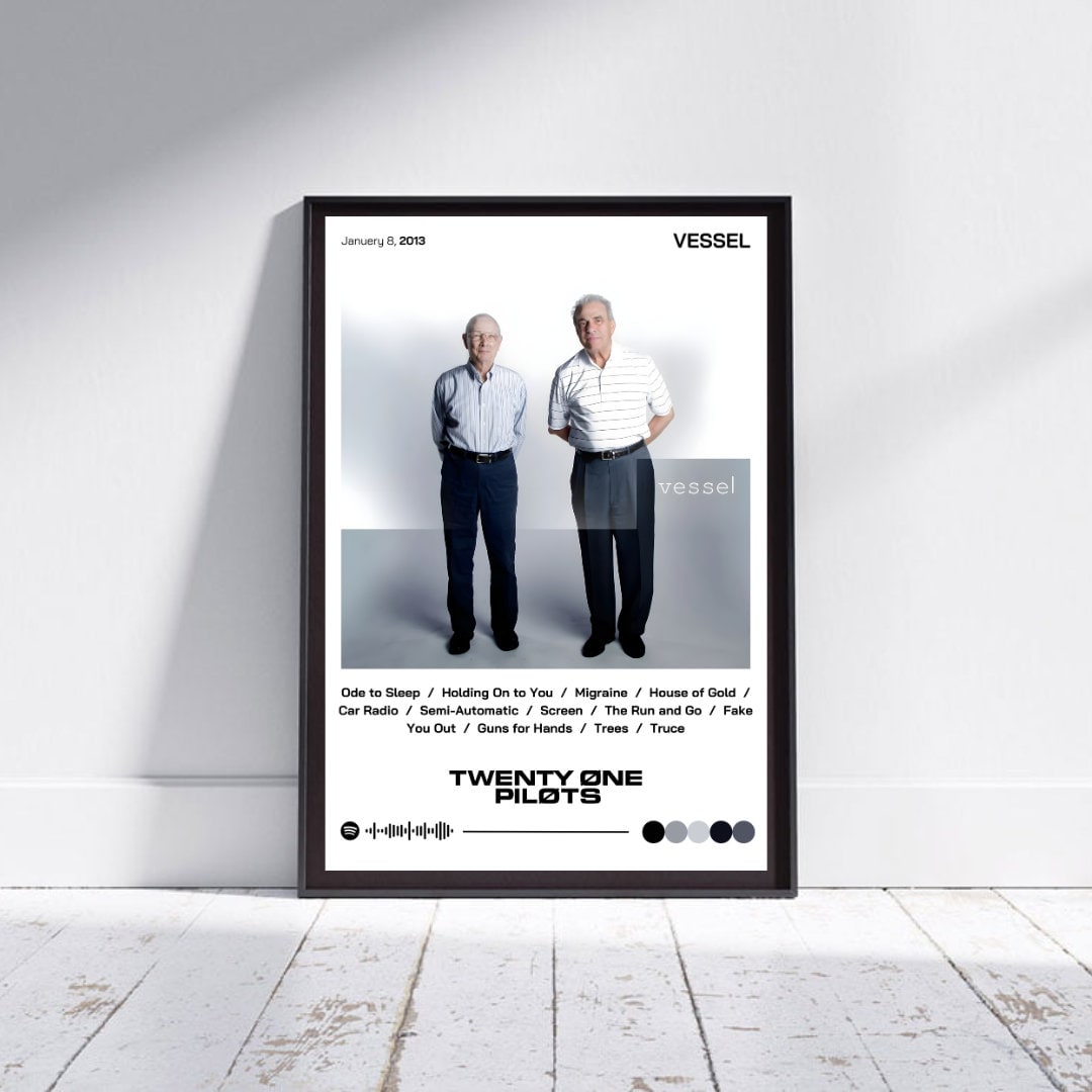 Twenty One Pilots, Vessel Album Poster, Digital Print, Pop Punk Wall ...