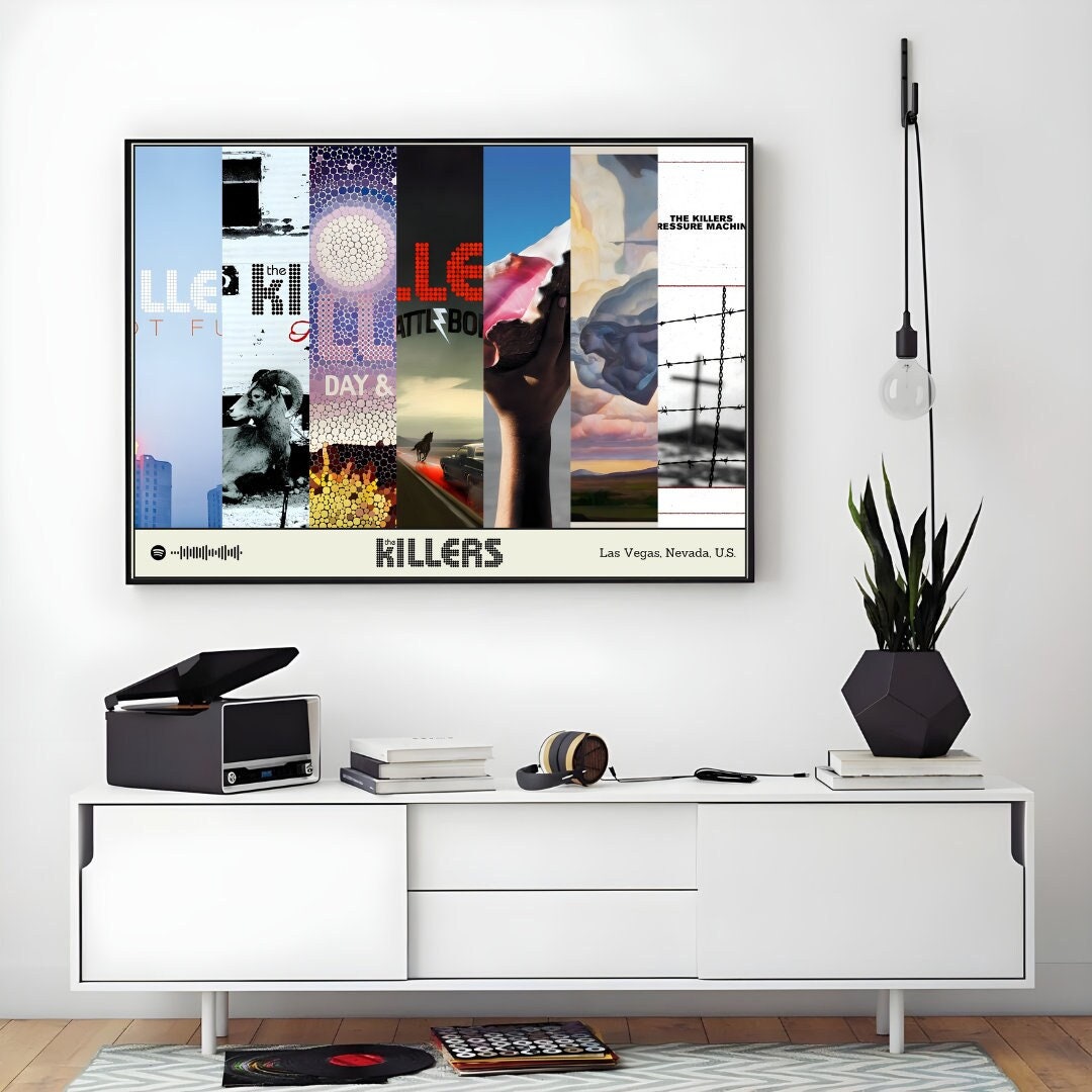 The Killers, Discography Poster, Digital Print, the Killers Album Pop ...