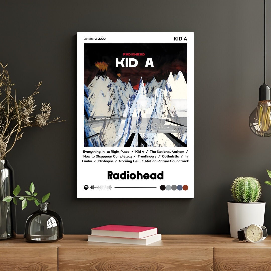 Radiohead, Kid A, Album Poster, Digital Print, Pop Punk Wall Art. - Etsy