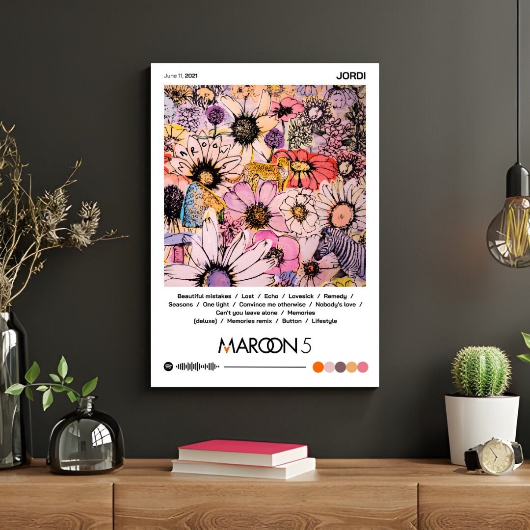 Maroon 5, Jordi , Album Poster, Digital Print, Pop Punk Wall Art. - Etsy