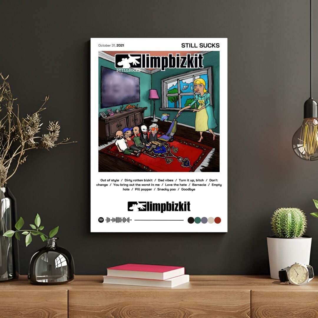 Limp Bizkit, STILL SUCKS , Album Poster, Digital Print, Pop Punk Wall ...