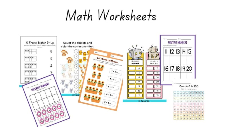 250 Preschool Educational Printable Toddler Workbook: Instant Download ...